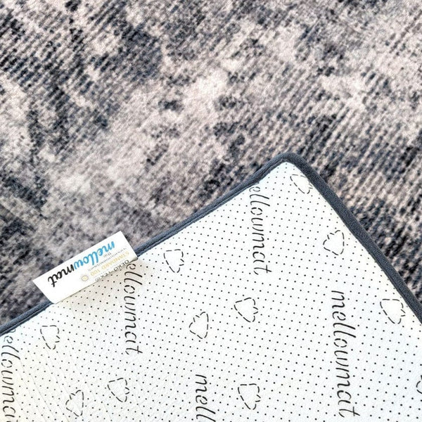 The Mellow Mat® Designer Print | Grey & Blue Expressions – Neptune Blanket