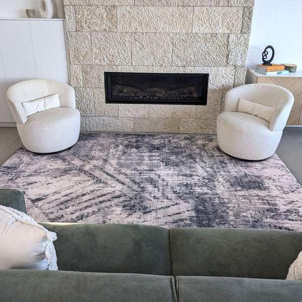 The Mellow Mat® Designer Print | Grey & Blue Expressions – Neptune Blanket